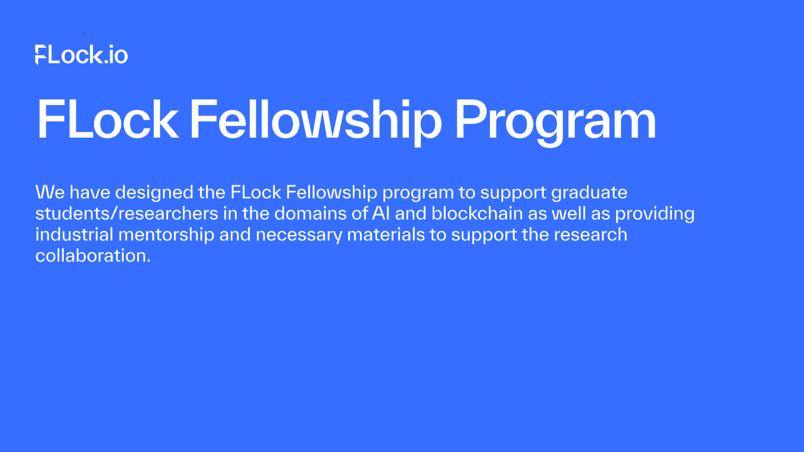 FLock Fellowship Program